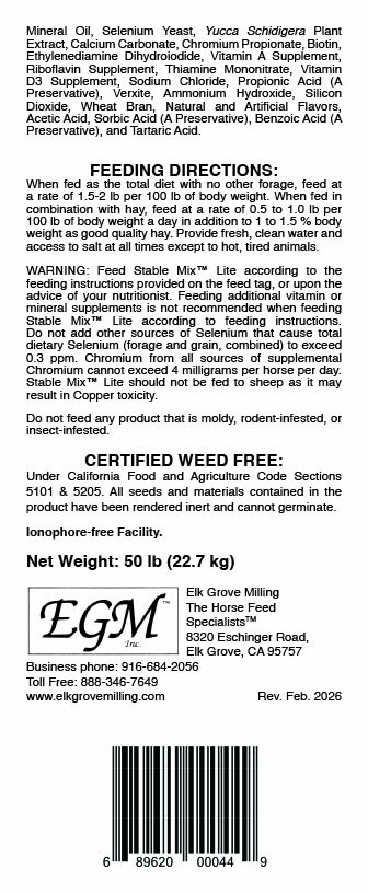 Stable Mix - Elk Grove Milling