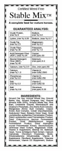 Stable Mix - Elk Grove Milling